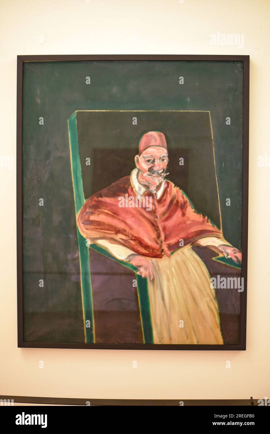 Rome, Italy - 27 Nov, 2022: Portrait of the Pope by Frances Bacon ...