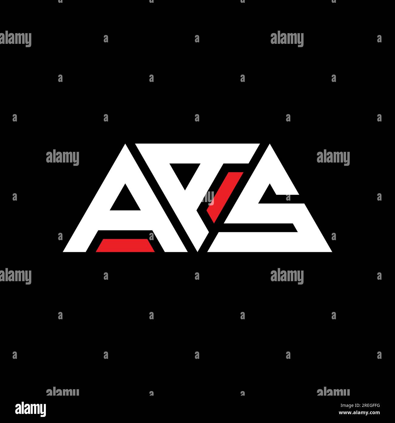 AAS triangle letter logo design with triangle shape. AAS triangle logo ...