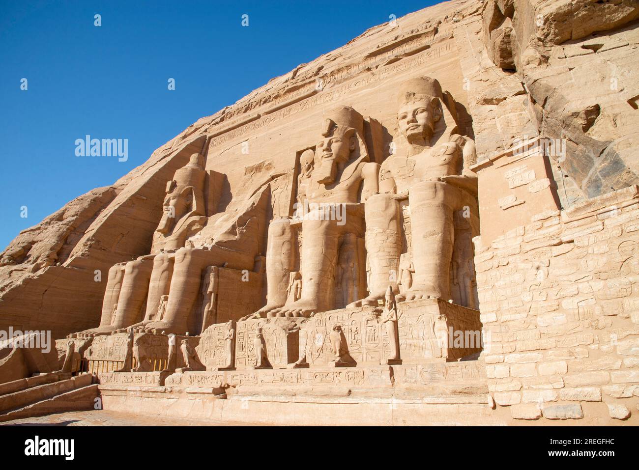 Temple of Ramses II at Abu Simbel Stock Photo - Alamy