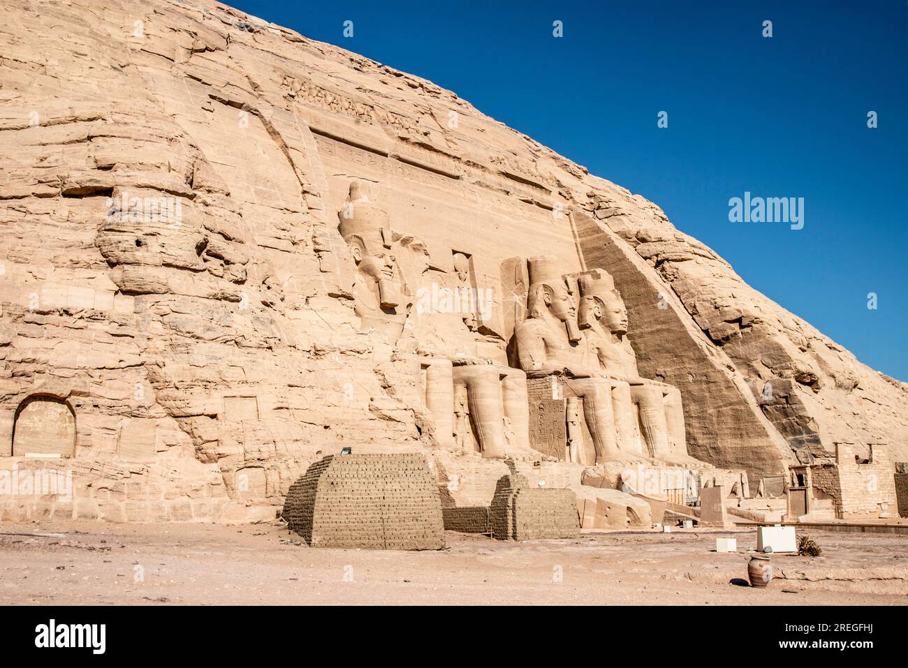 Temple of Ramses II at Abu Simbel Stock Photo - Alamy
