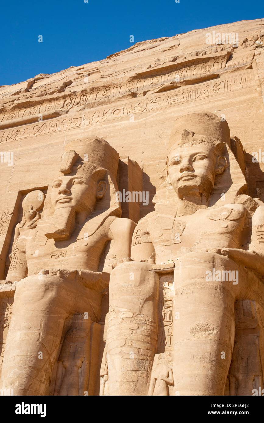 Temple of Ramses II at Abu Simbel Stock Photo - Alamy