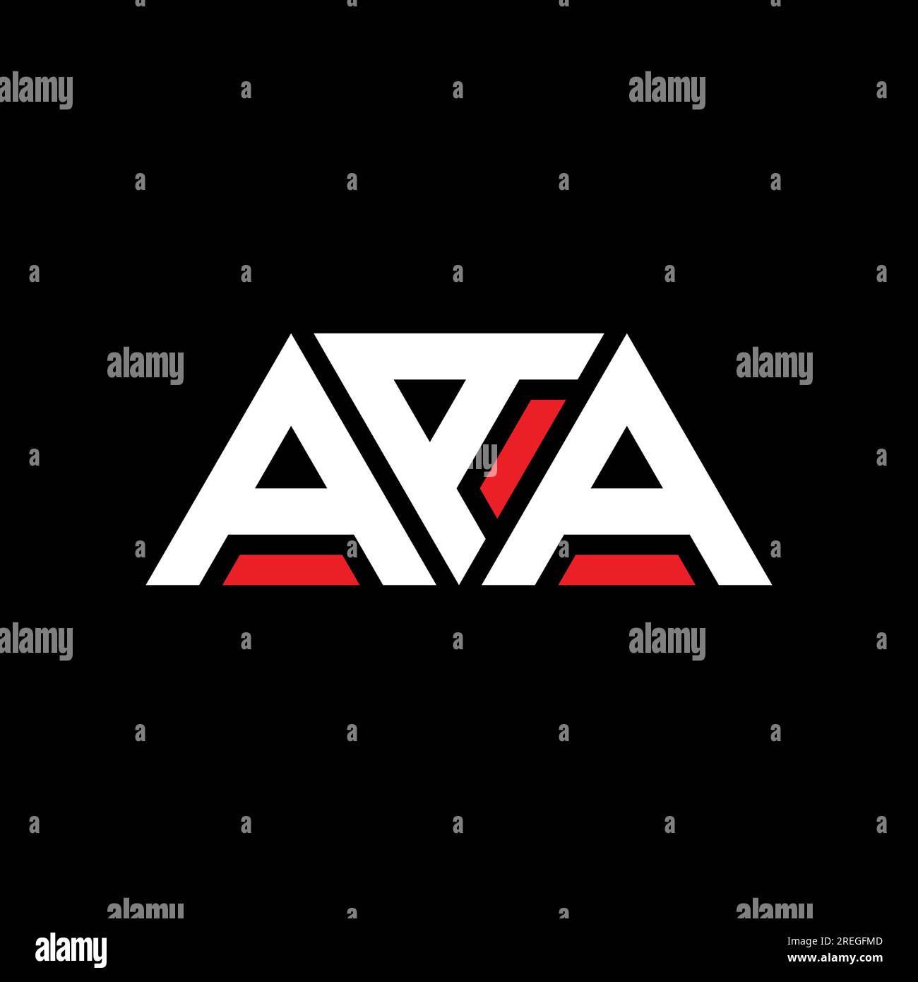 AAA triangle letter logo design with triangle shape. AAA triangle logo design monogram. AAA ...