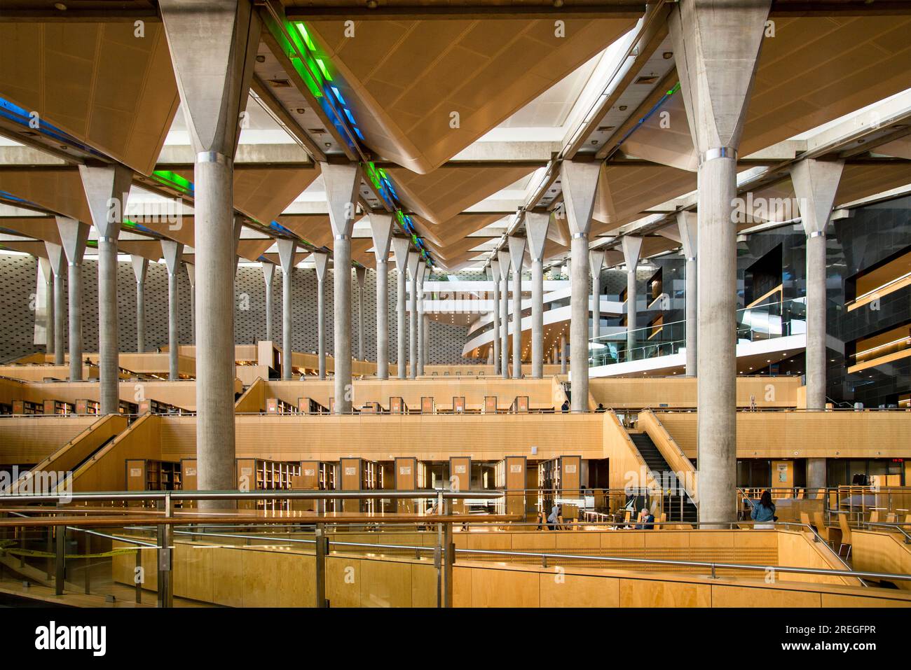 Interior view of the Library of Alexandria Stock Photo - Alamy