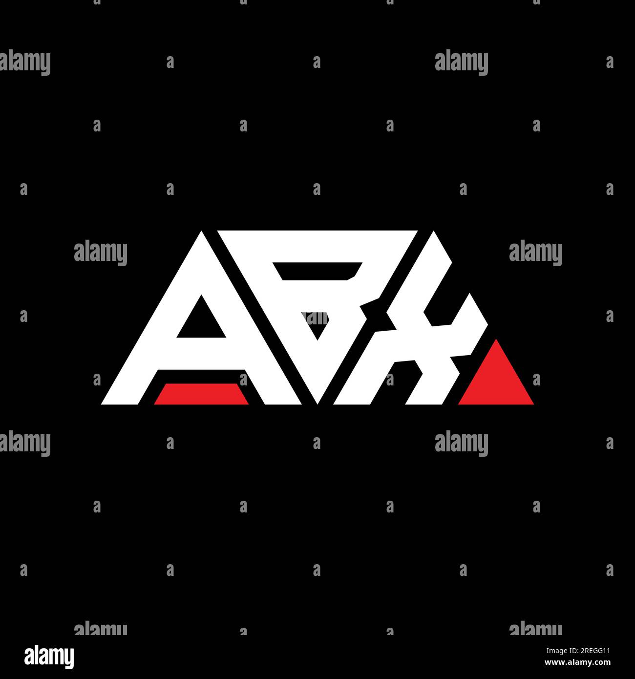ABX triangle letter logo design with triangle shape. ABX triangle logo ...