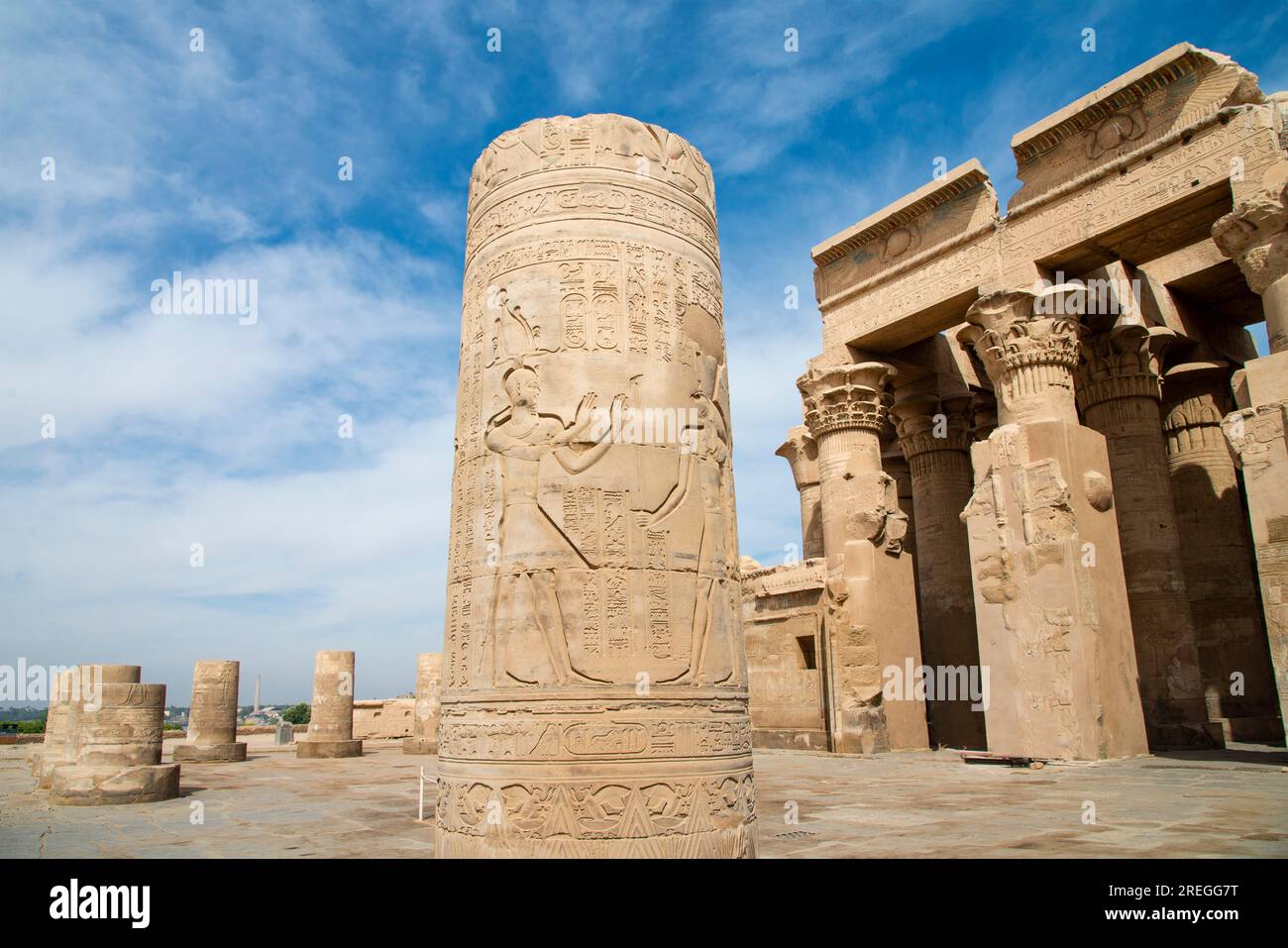 Temple of Sobek and Haroeris, Kom Ombo Stock Photo - Alamy