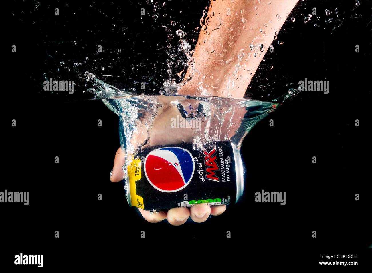 London, United Kingdom, 24th July 2023: A Can of Pepsi Max held by a ...