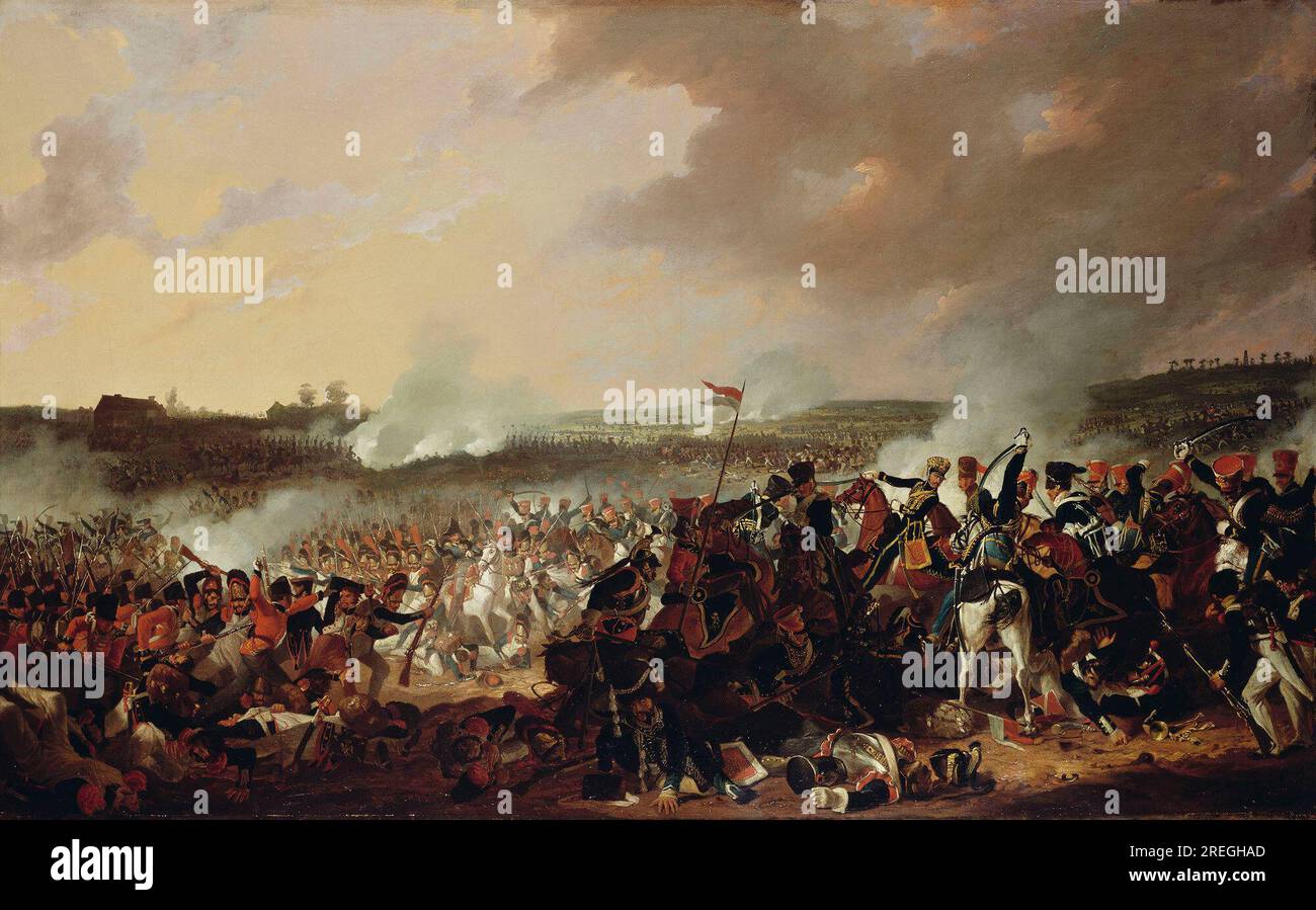 The Battle of Waterloo: General Advance of the British Lines 1816 by ...
