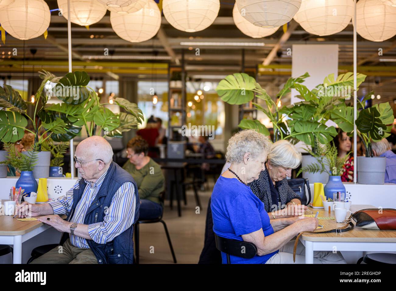 HENGELO - Visitors celebrate the 80th anniversary of the IKEA store ...