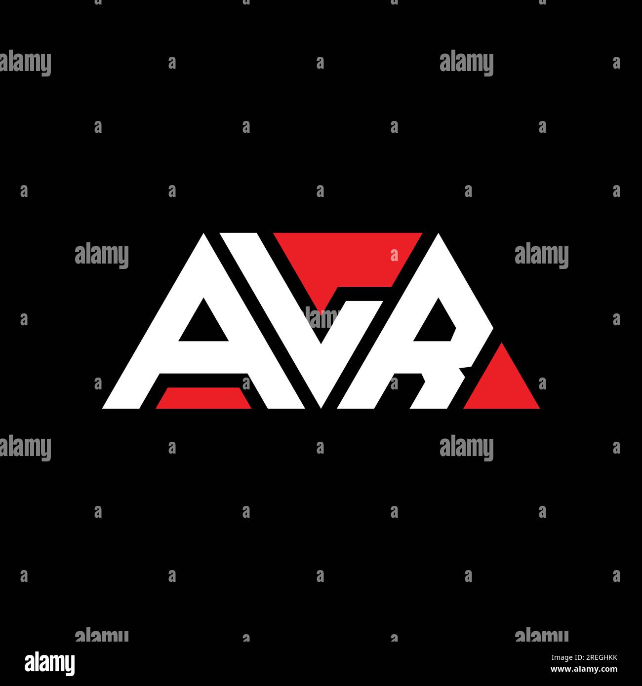 ALR triangle letter logo design with triangle shape. ALR triangle logo ...