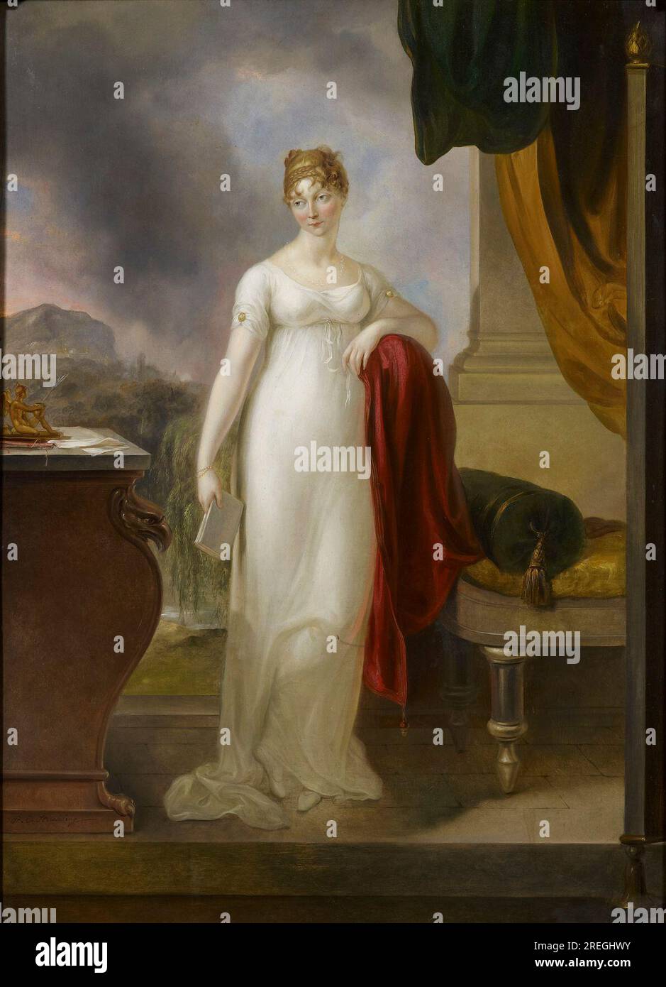 Princess Amelia (1783-1810) circa 1805 by Peter Edward Stroehling Stock ...