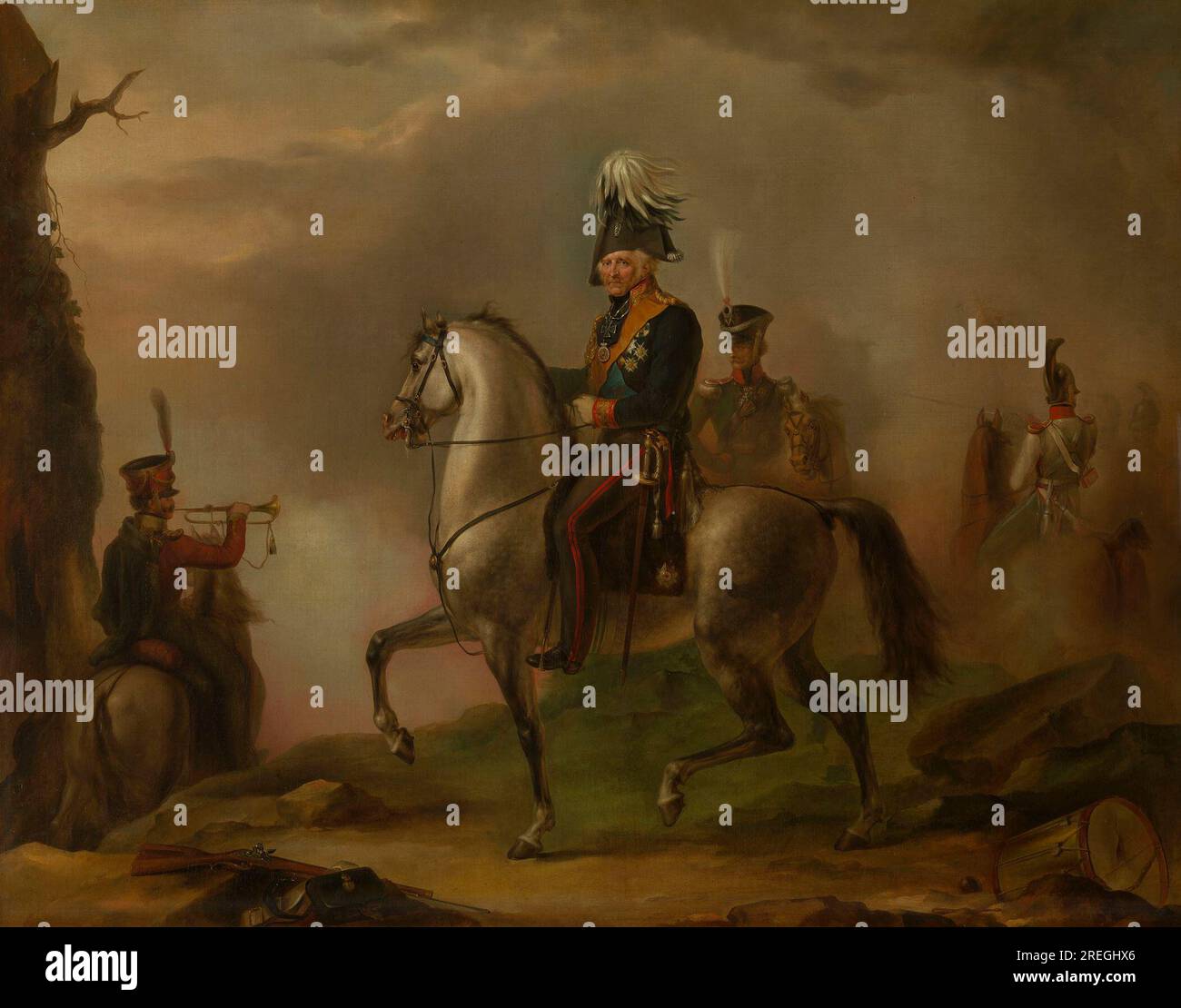 Marshal Prince von Blucher 1814 by Peter Edward Stroehling Stock Photo ...