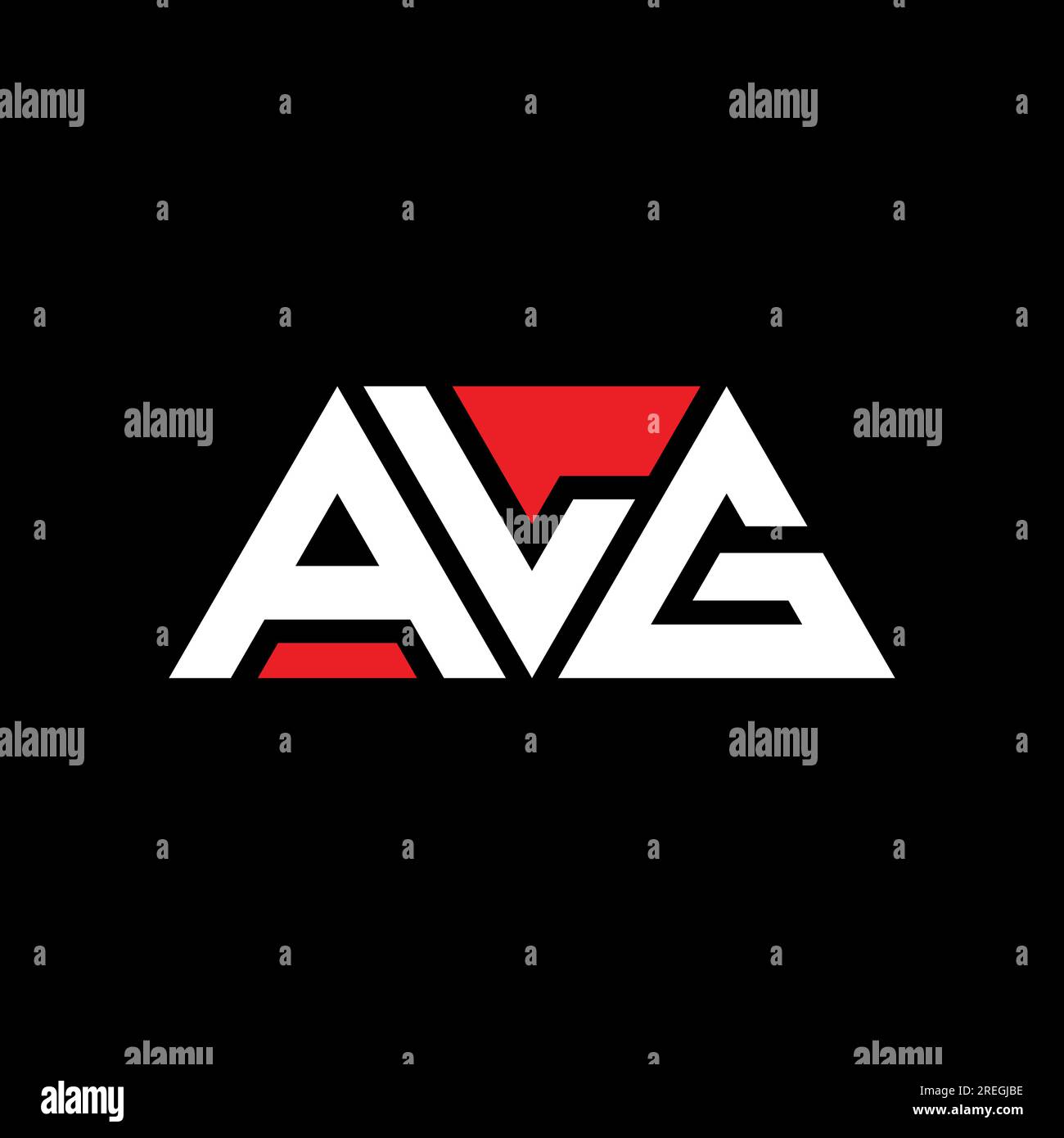 ALG triangle letter logo design with triangle shape. ALG triangle logo ...