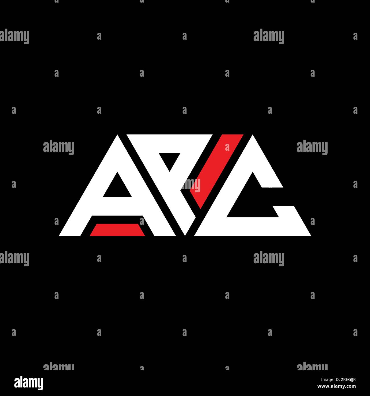 APC triangle letter logo design with triangle shape. APC triangle logo ...