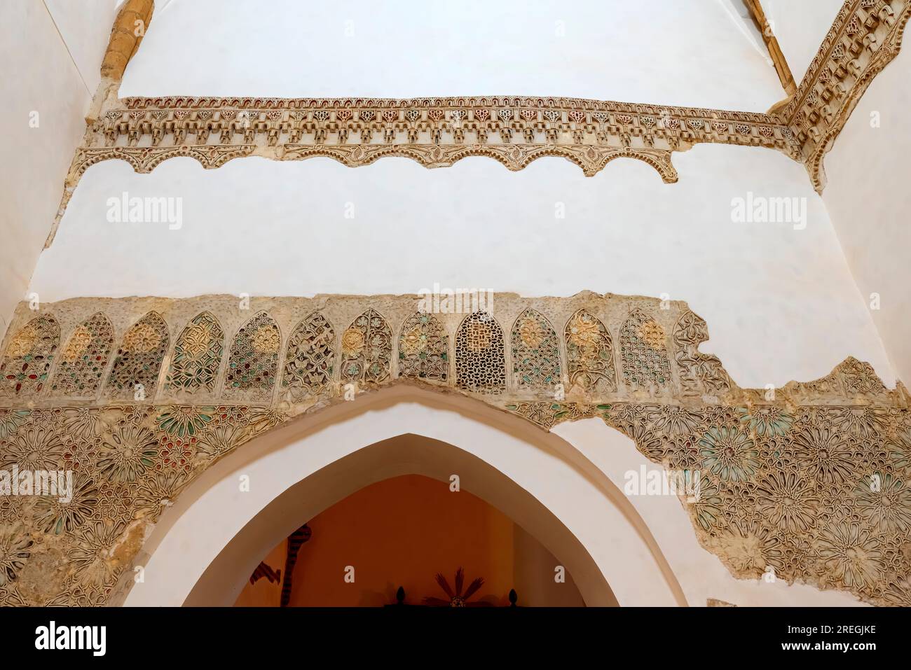 Detail of Mudéjar tile work from the Museum of Sahagún. Interior of ...