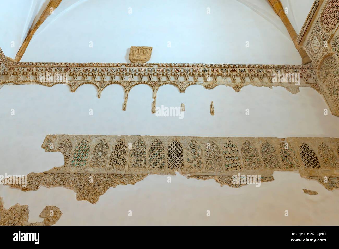 Detail of Mudéjar tile work from the Museum of Sahagún. Interior of ...