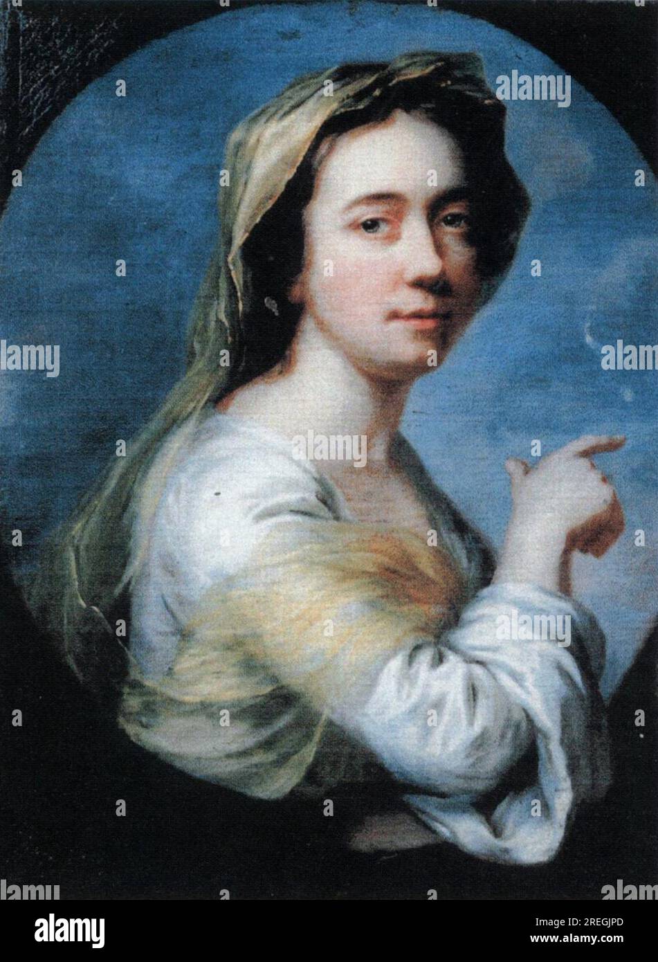 Self-portrait before 1750 by Catherine Read Stock Photo - Alamy