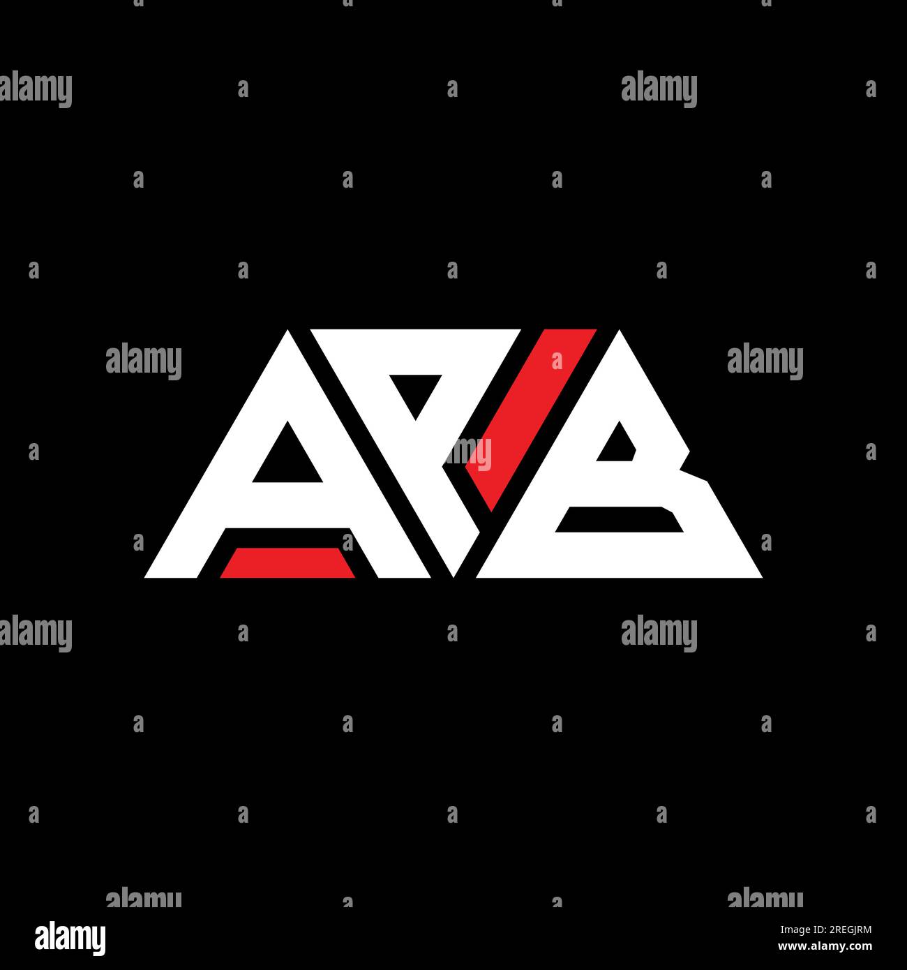 APB triangle letter logo design with triangle shape. APB triangle logo ...