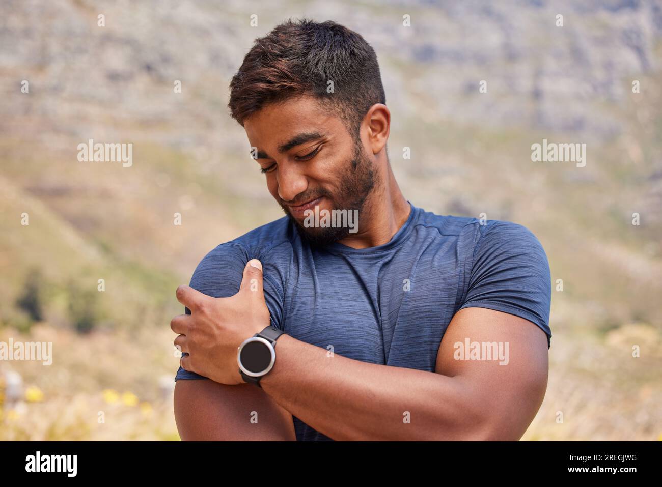 Indian man running with pain hi-res stock photography and images - Alamy