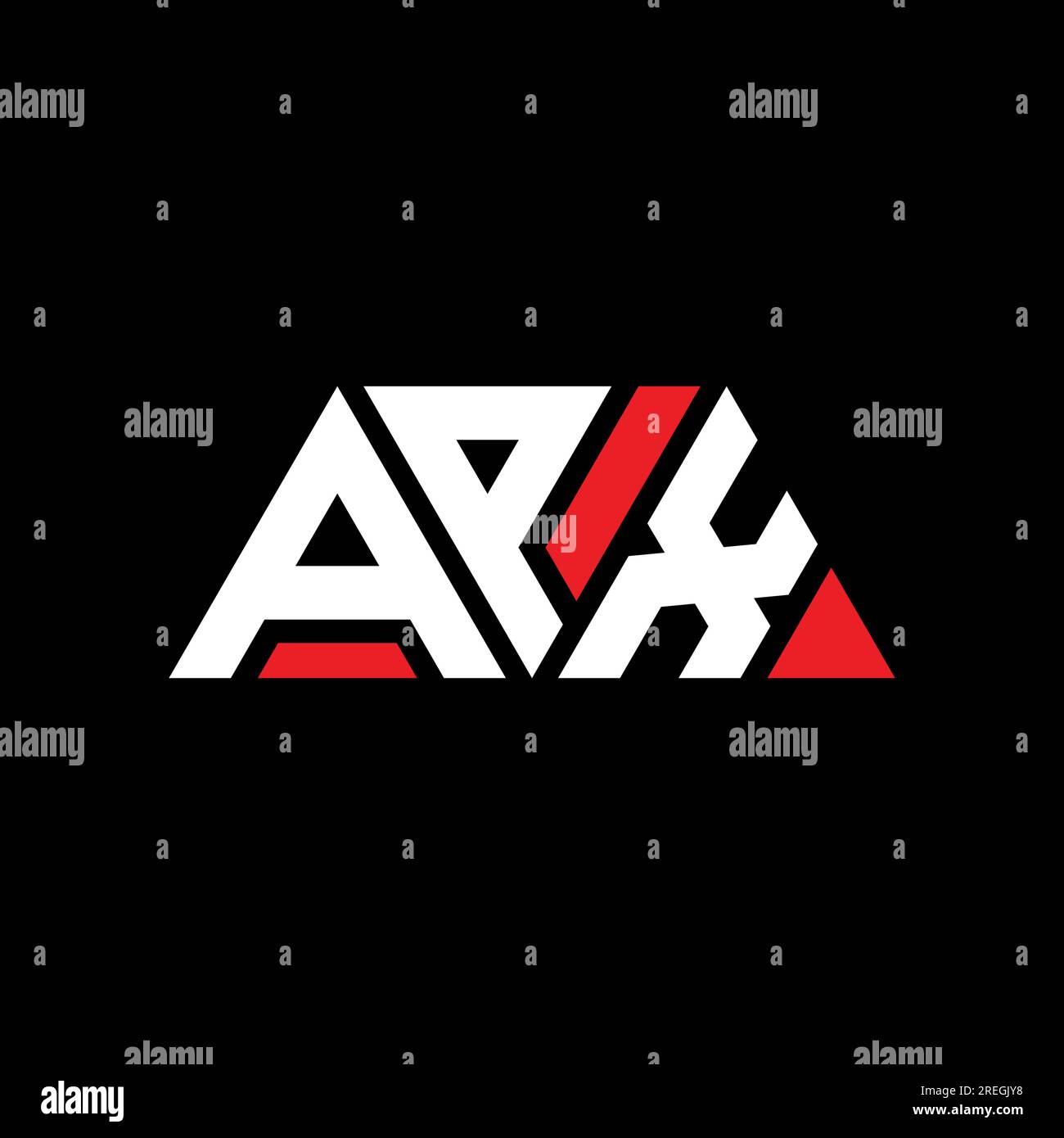 APX triangle letter logo design with triangle shape. APX triangle logo ...