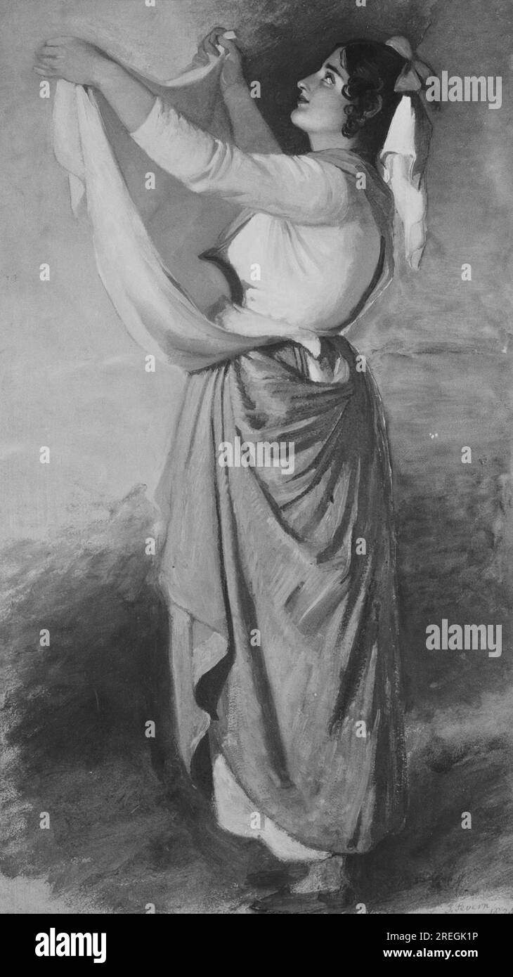 Italian female peasant 1824 by Joseph Severn Stock Photo - Alamy