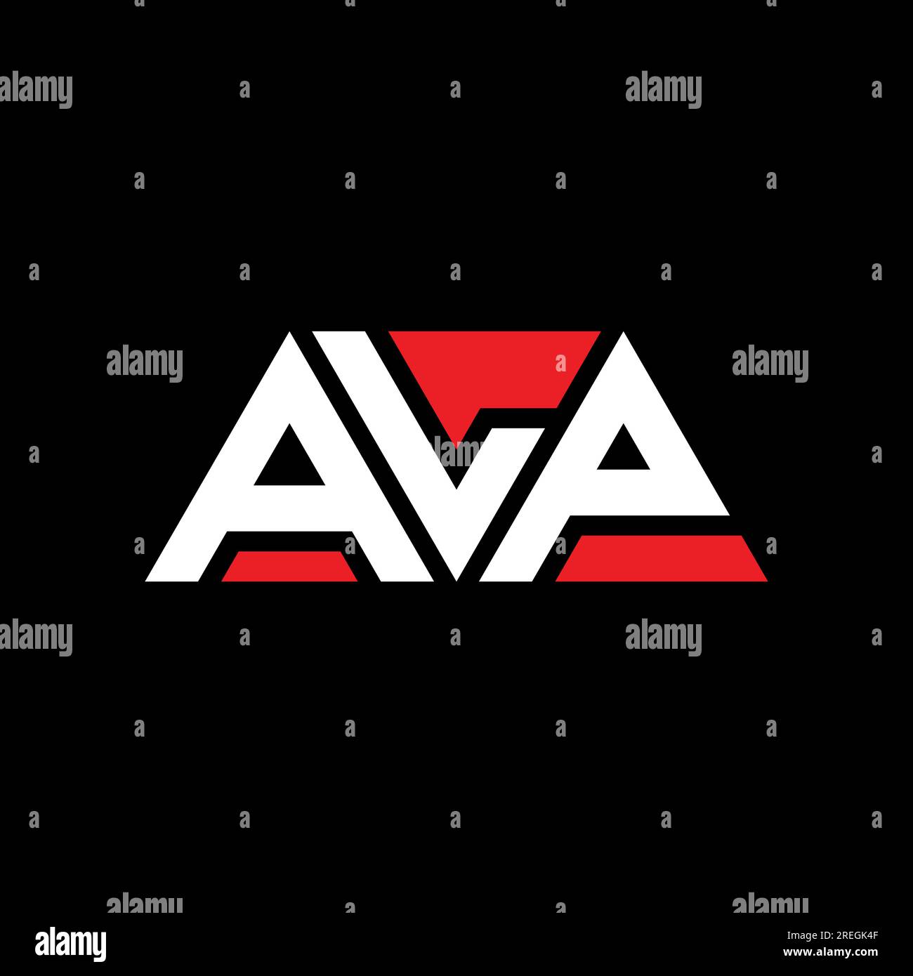 ALP triangle letter logo design with triangle shape. ALP triangle logo ...