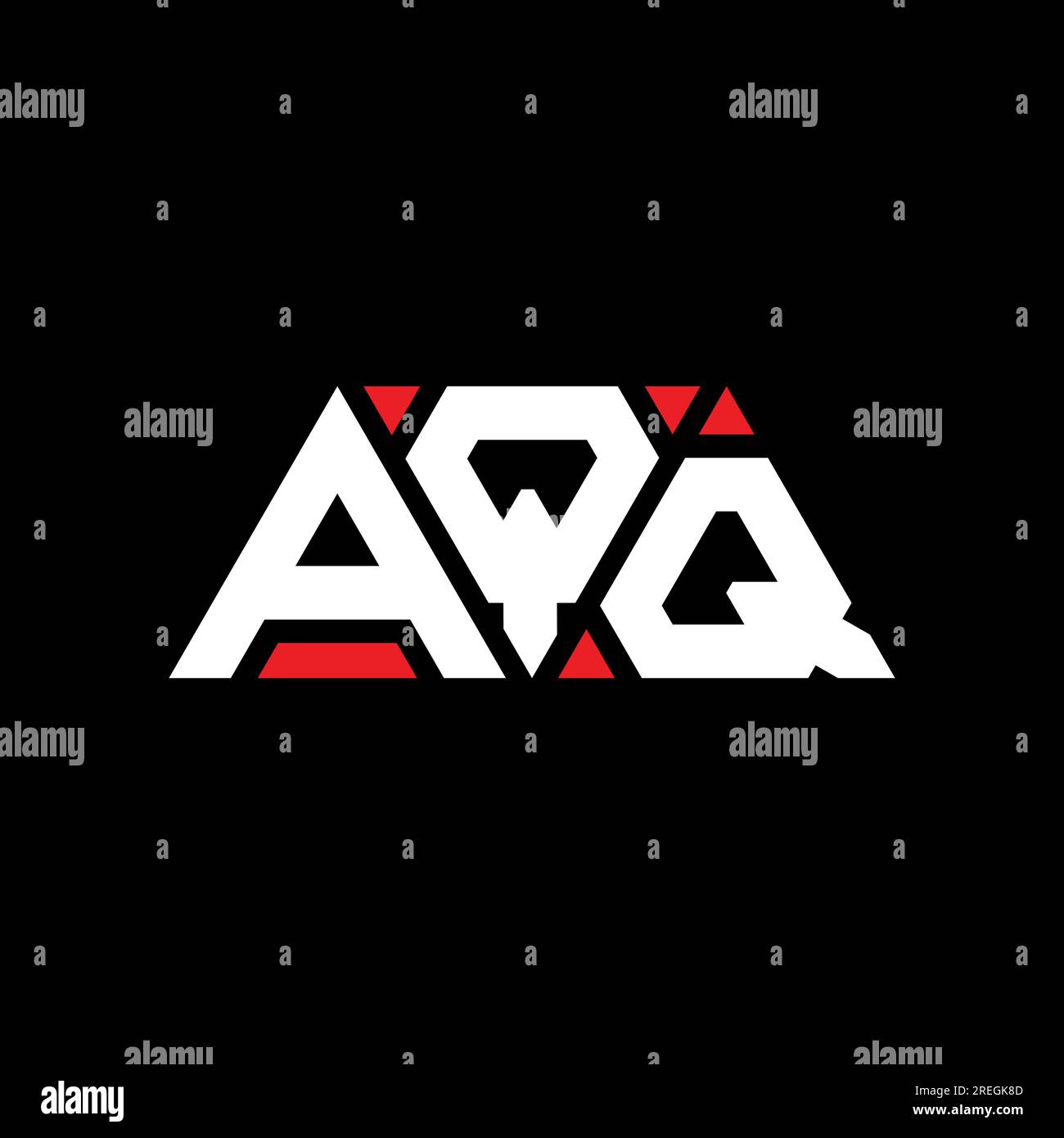 AQQ triangle letter logo design with triangle shape. AQQ triangle logo ...