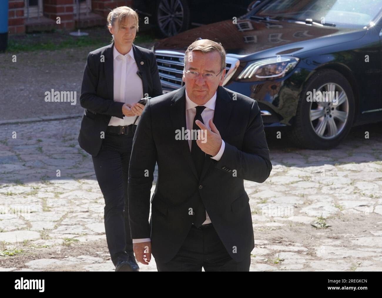 Kiel, Germany. 28th July, 2023. German Defense Minister Boris Pistorius ...
