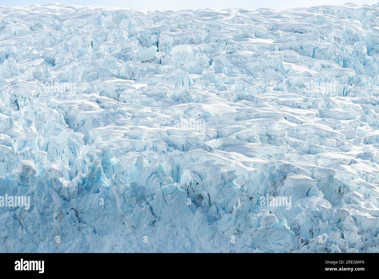 The ice at the front of a glacier, Alaska, USA Stock Photo - Alamy