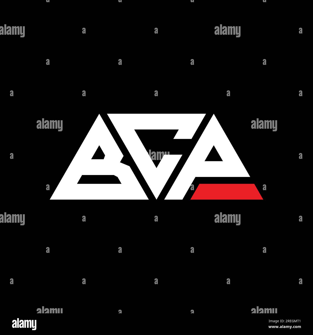 BCP triangle letter logo design with triangle shape. BCP triangle logo ...