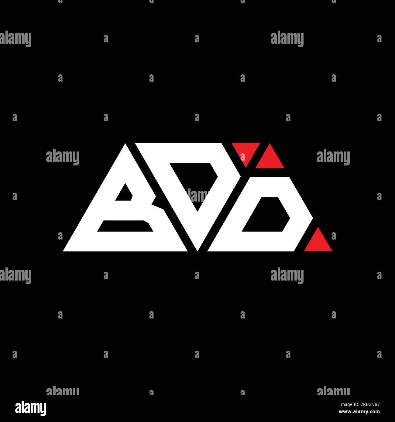 BDD triangle letter logo design with triangle shape. BDD triangle logo ...