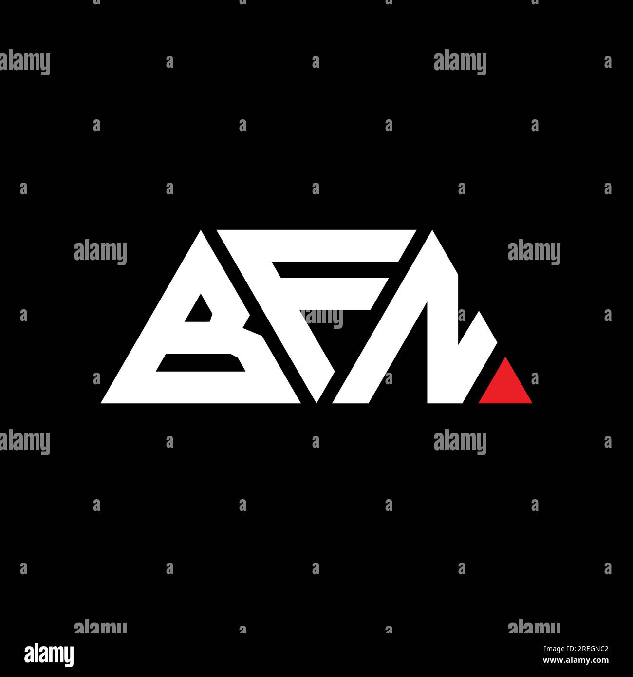 BFN triangle letter logo design with triangle shape. BFN triangle logo ...