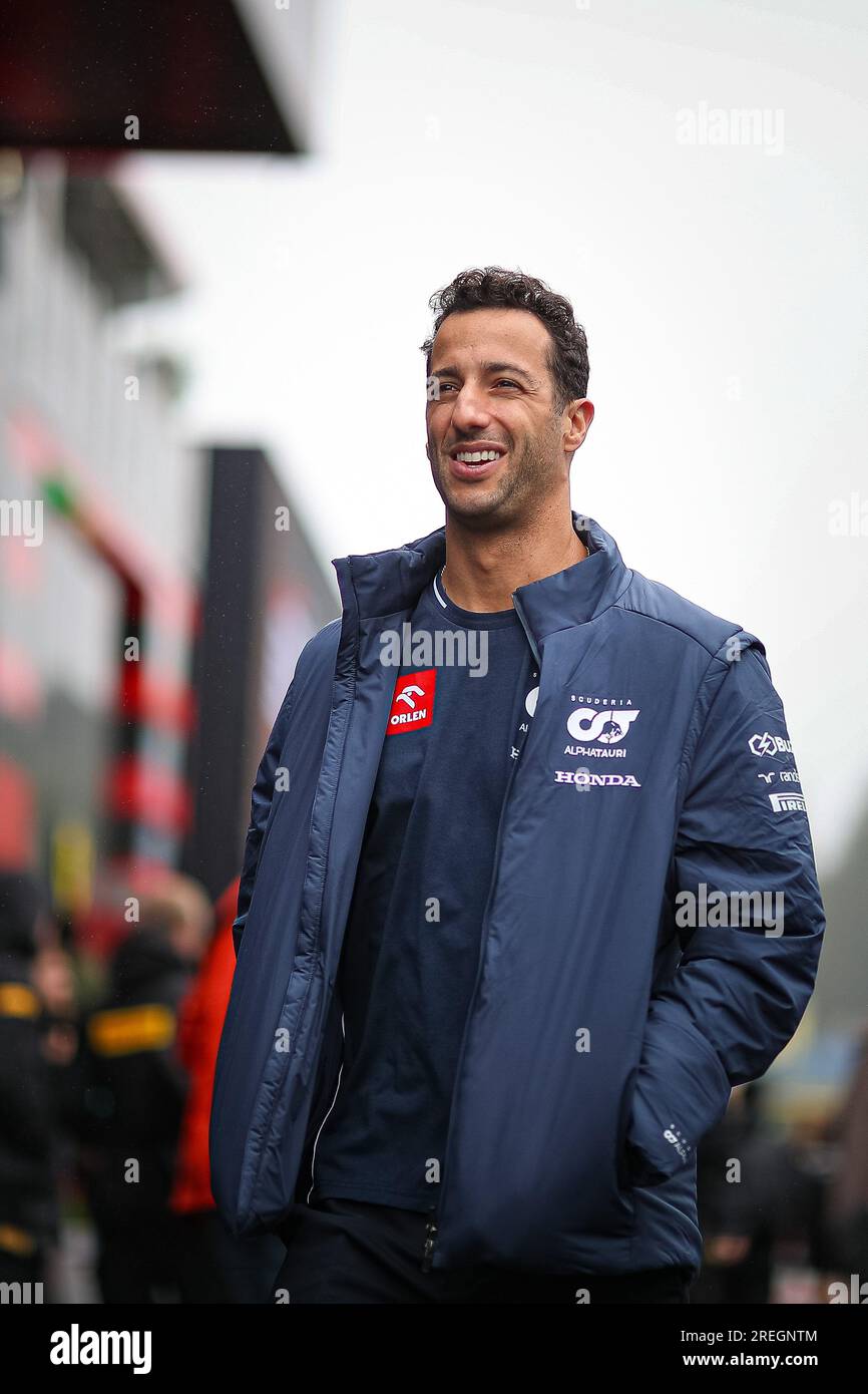 #03 Daniel Ricciardo, (AUS)Alpha Tauri, Honda during the Belgian GP ...
