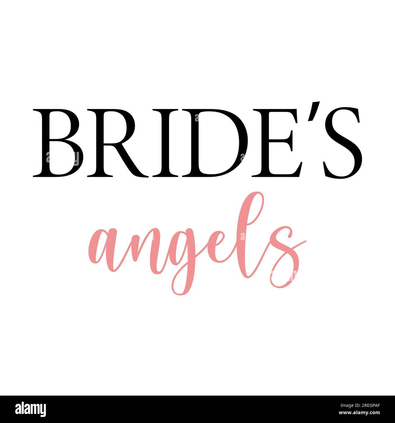 Bride's angels on white background. Isolated illustration Stock Photo ...