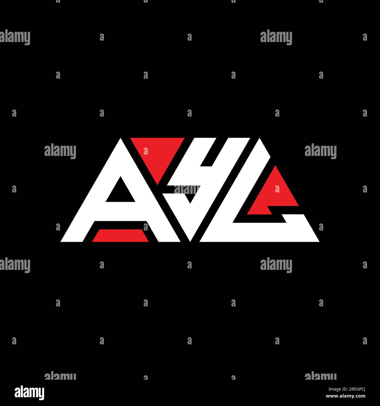 AYL triangle letter logo design with triangle shape. AYL triangle logo ...
