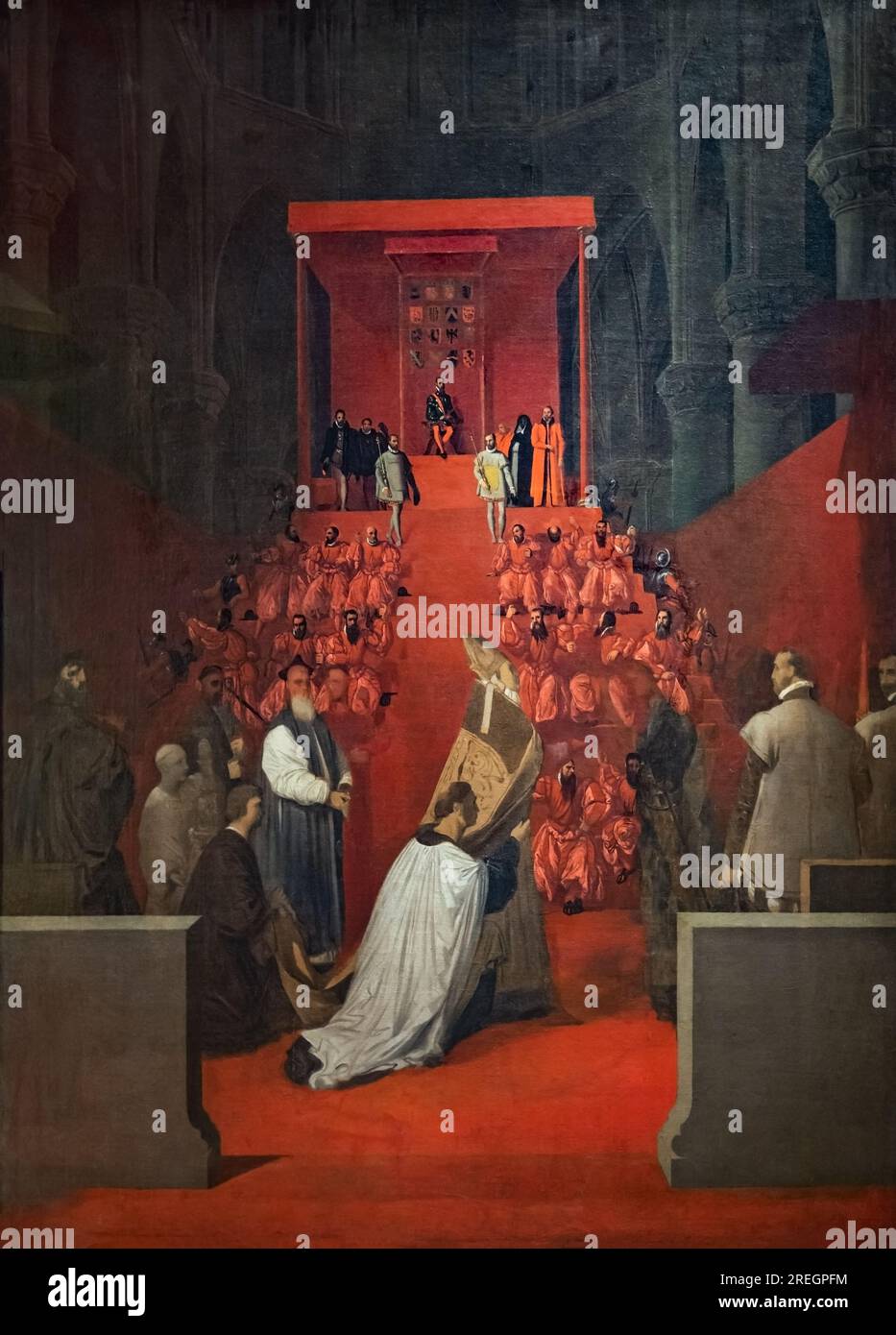 Le Duc d'Albe à Sainte-Gudule à Bruxelles circa 1815 by Jean Auguste ...