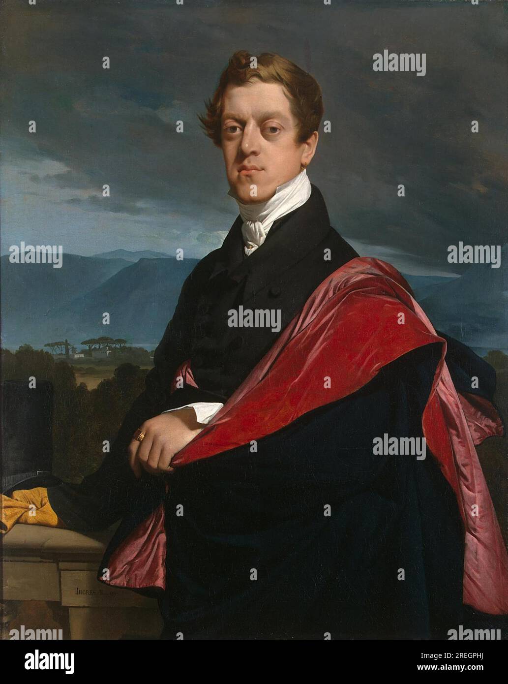 Portrait of Count Nikolay Guryev 1821 by Jean Auguste Dominique Ingres ...