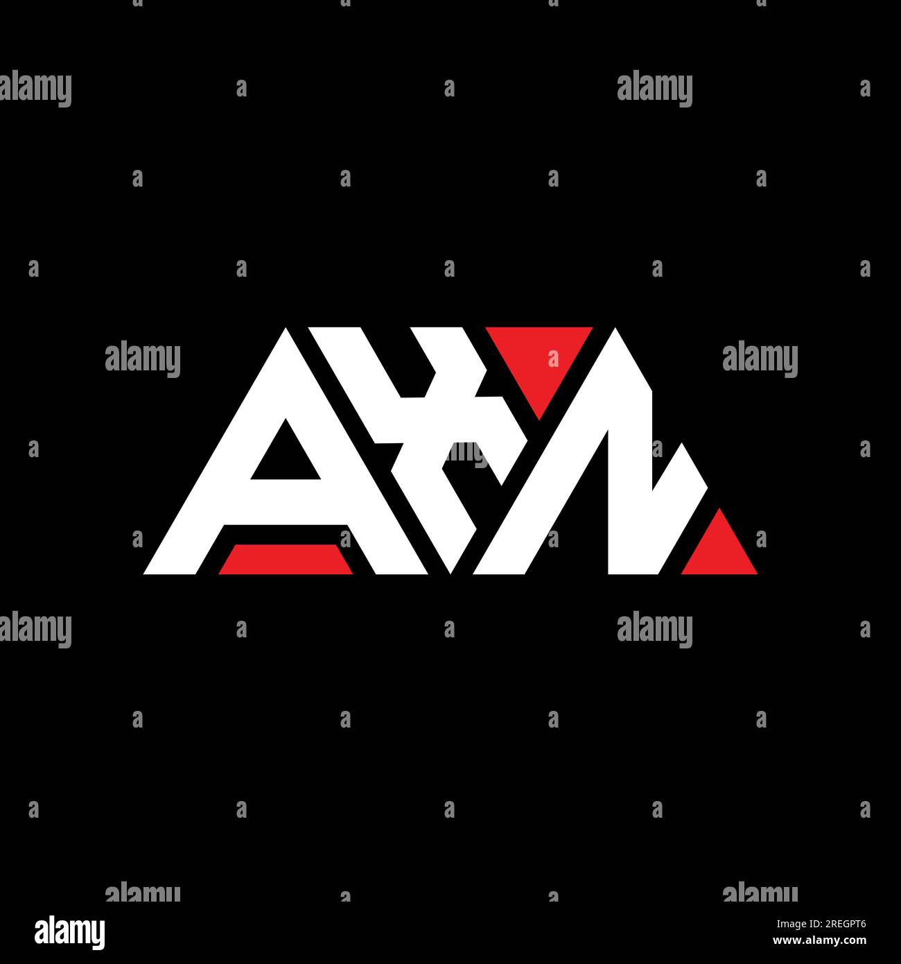 AXN triangle letter logo design with triangle shape. AXN triangle logo ...