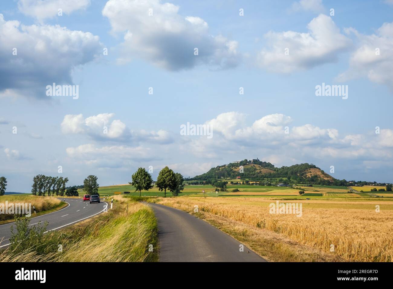 Amöneburg, Hesse, Germany - Country road to Amöneburg. Amöneburg is a ...