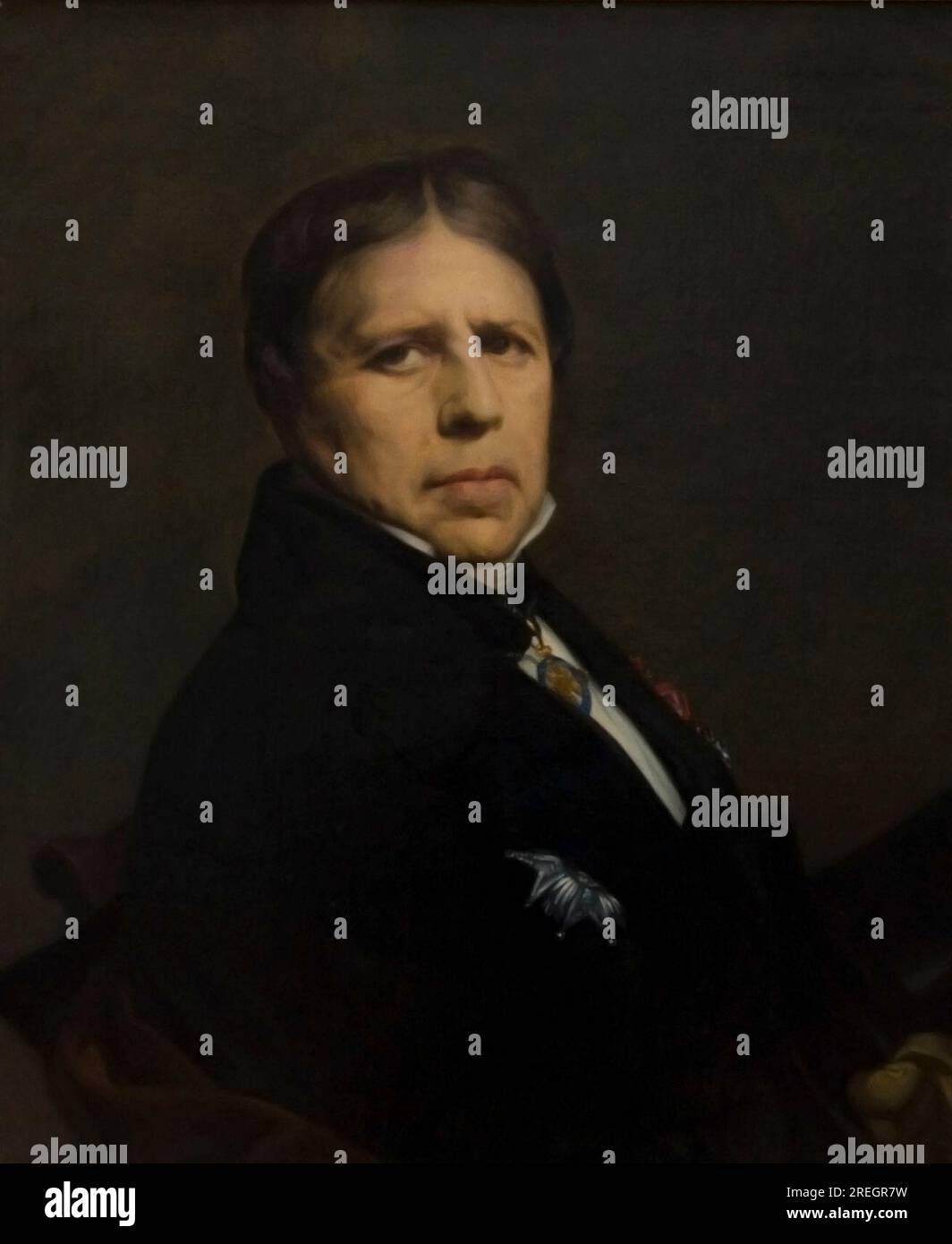 Self-portrait 1864 by Jean Auguste Dominique Ingres Stock Photo - Alamy
