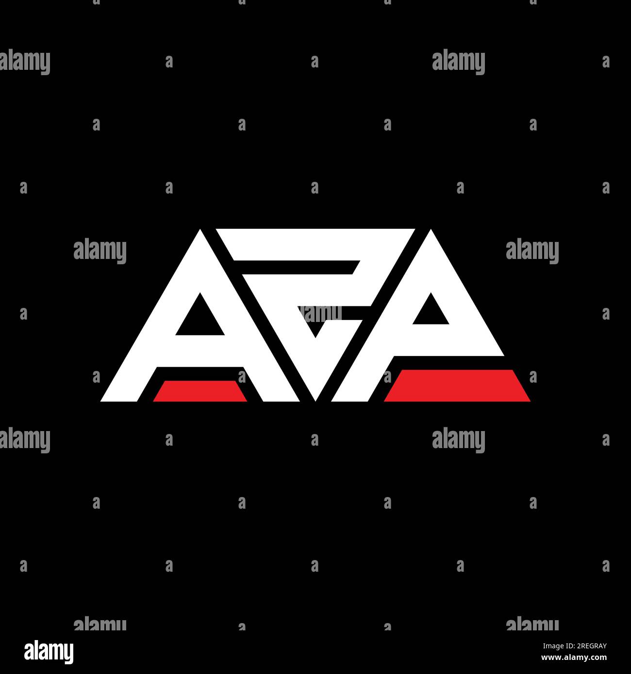 AZP triangle letter logo design with triangle shape. AZP triangle logo design monogram. AZP ...