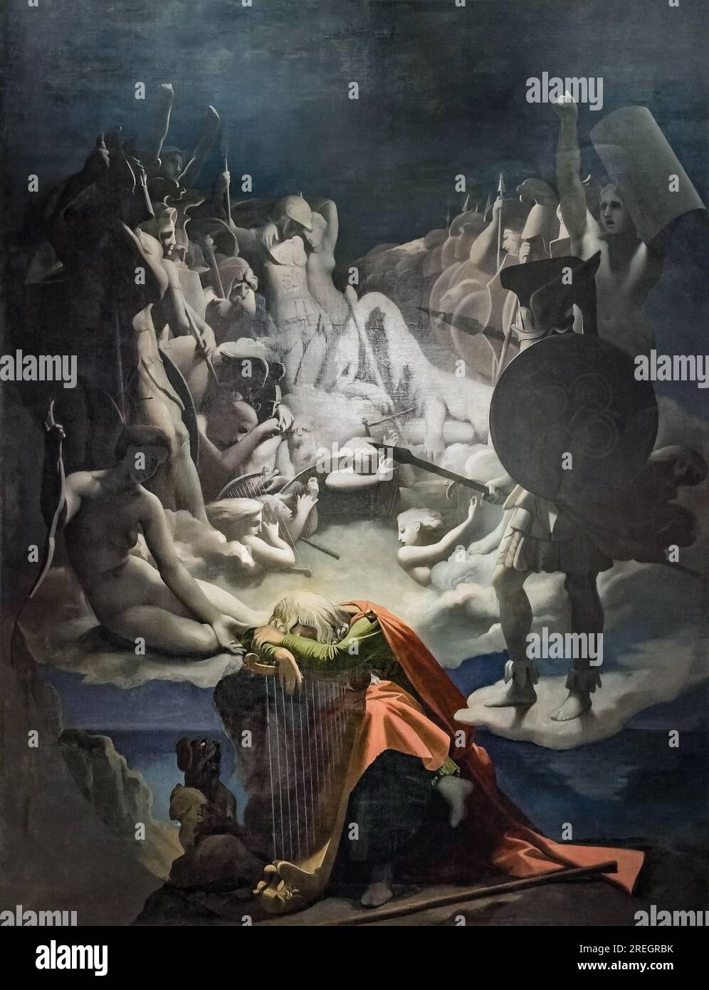 The dream of Ossian 1813 by Jean Auguste Dominique Ingres Stock Photo ...