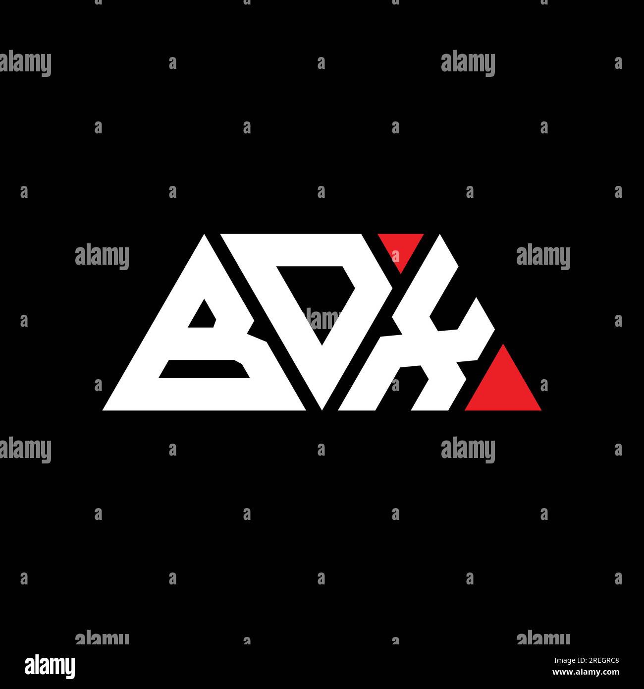 BDX triangle letter logo design with triangle shape. BDX triangle logo ...