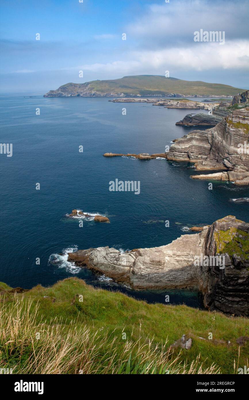 The cliffs of County Kerry as seen from Kerry Cliffs, Portmagee ...