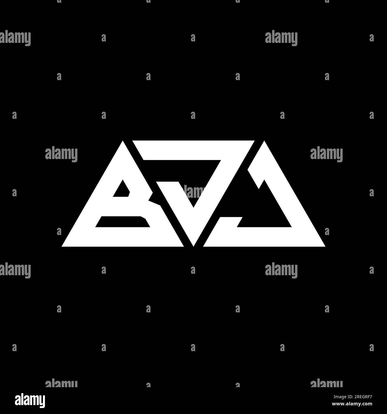 BJJ triangle letter logo design with triangle shape. BJJ triangle logo ...