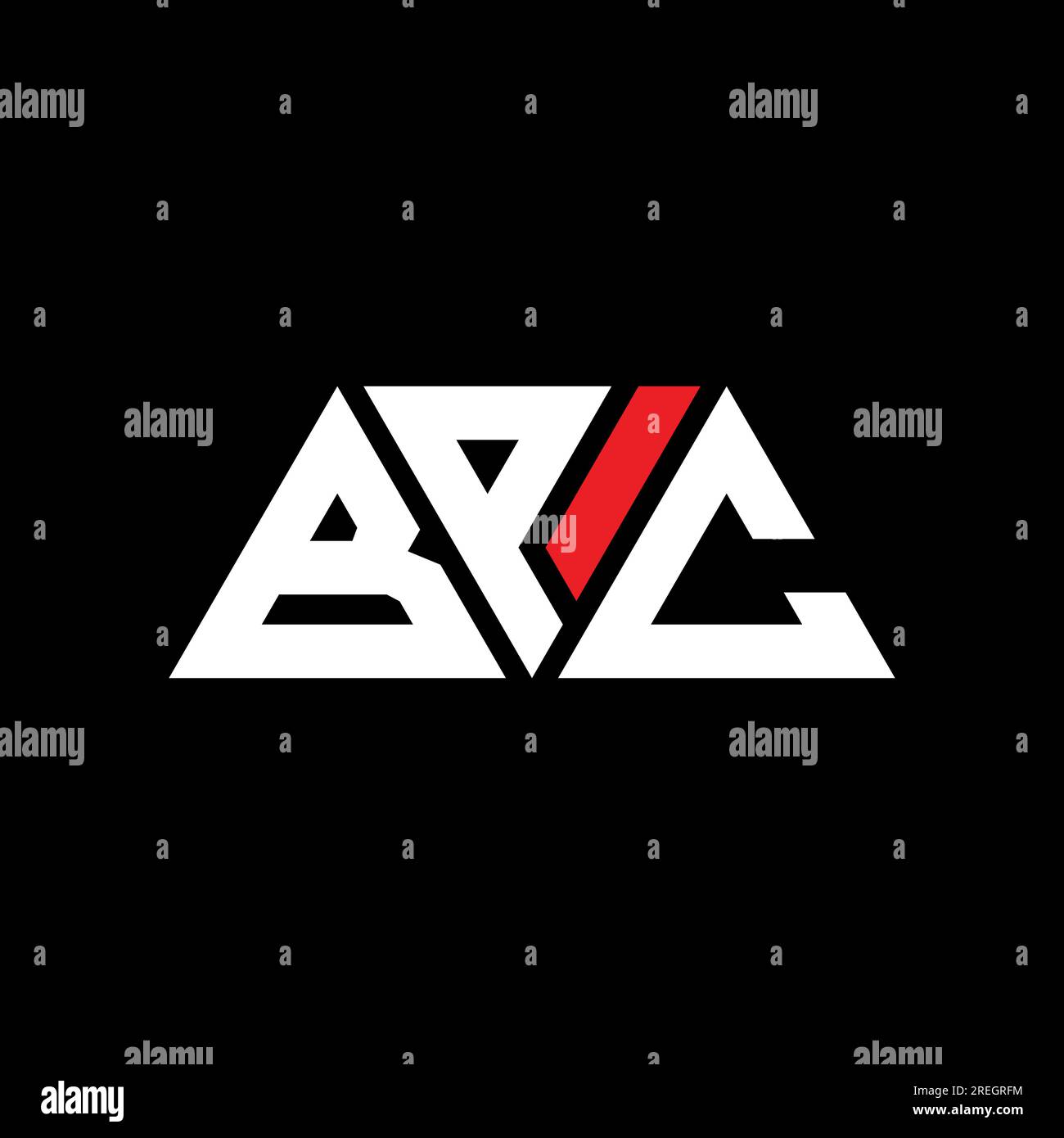 BPC triangle letter logo design with triangle shape. BPC triangle logo ...