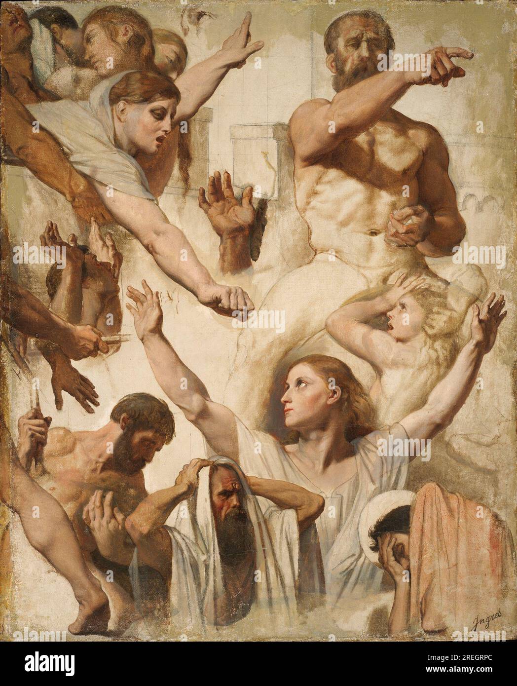 Studies for The Martyrdom of Saint Symphorien (Saint, Mother, and ...