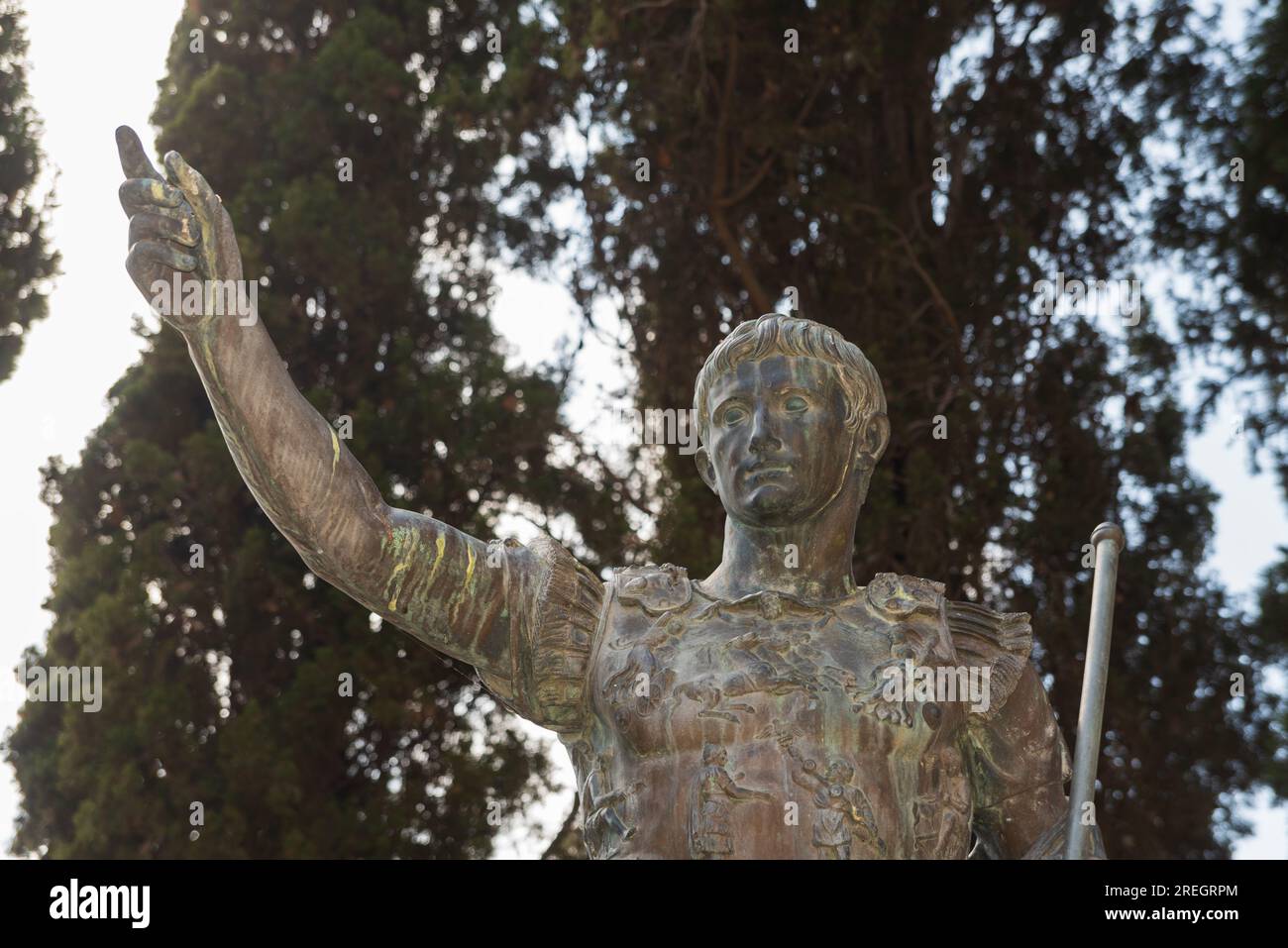 Statue of Octavius Augustus in Tarragona Stock Photo - Alamy