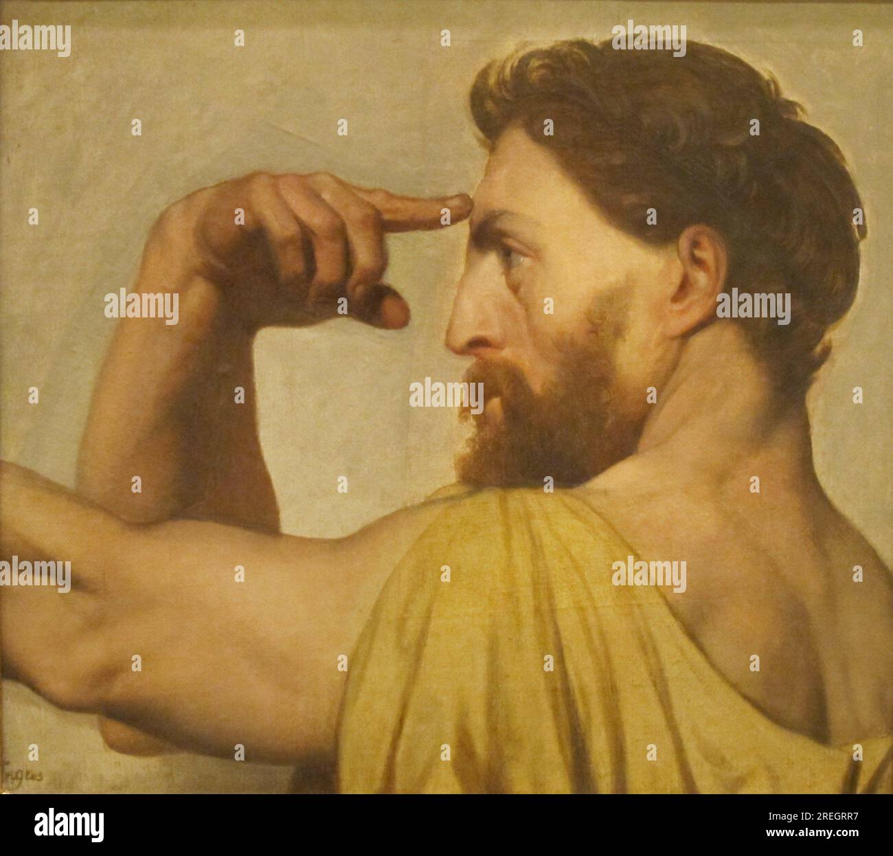 Study for Phidias in the Apotheosis of Homer 1827 by Jean Auguste ...