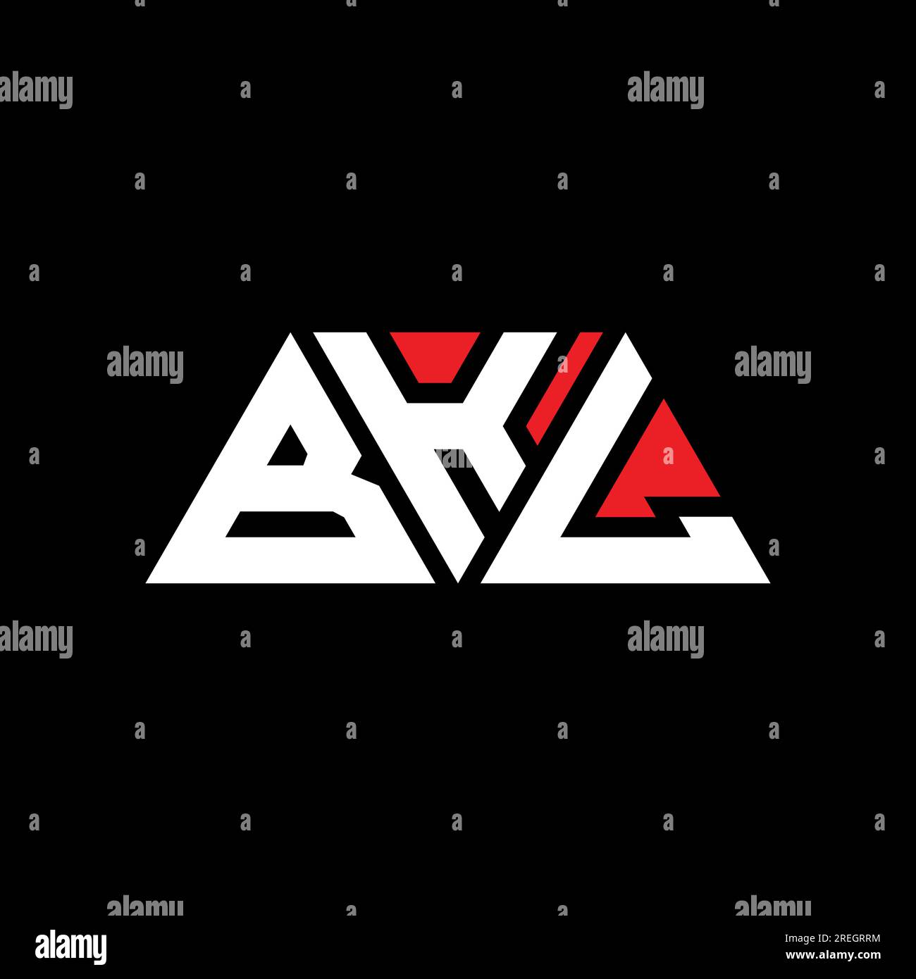 BKL triangle letter logo design with triangle shape. BKL triangle logo ...