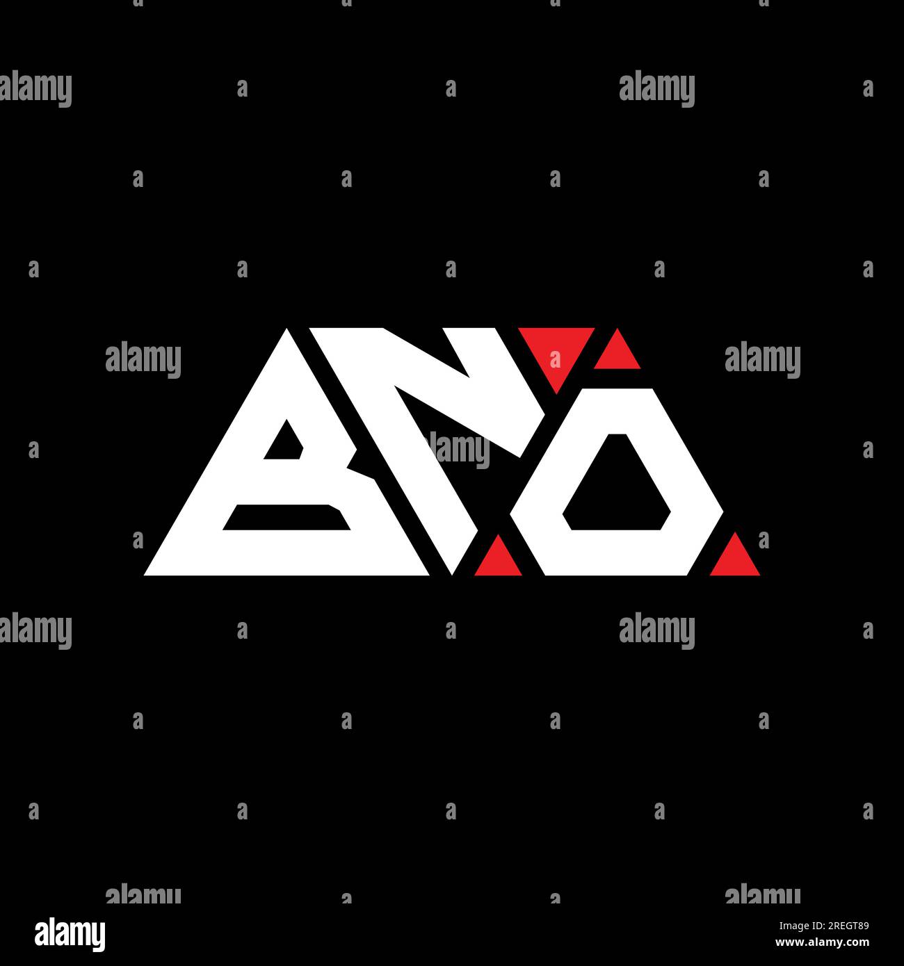 BNO triangle letter logo design with triangle shape. BNO triangle logo design monogram. BNO ...